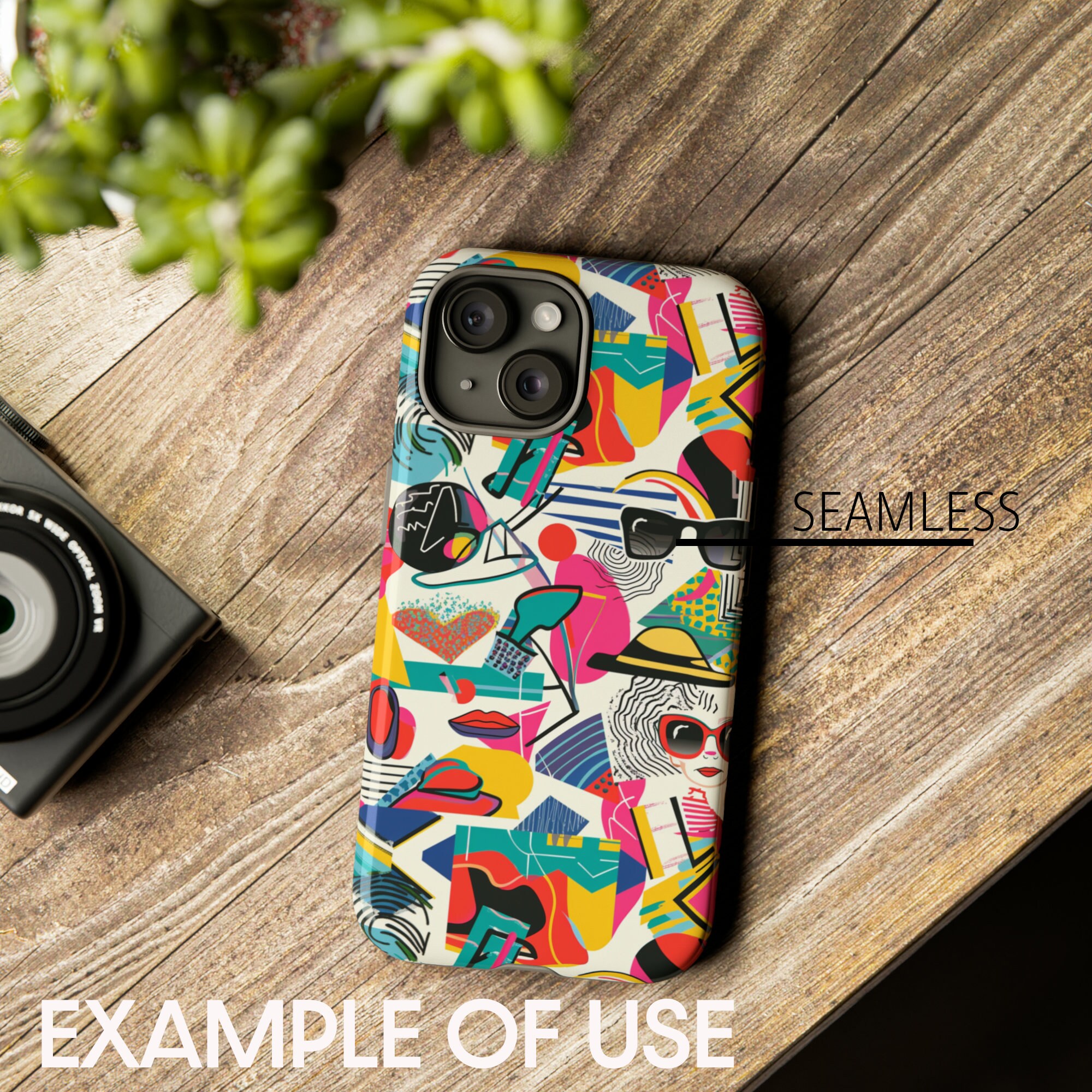 80s Seamless All Over Printing Digital Paper Pack Scrapbooking Junk ...