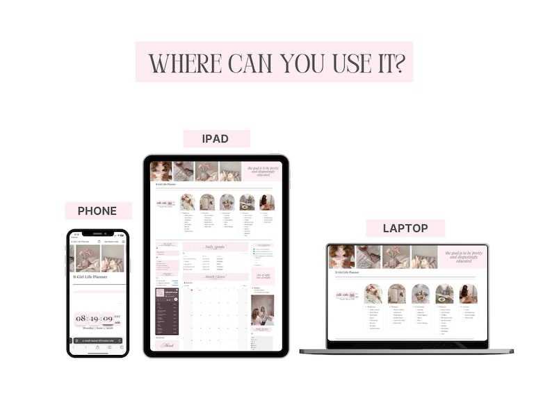 Notion Life Planner Template 2026 Pink Aesthetic All in One Digital ...