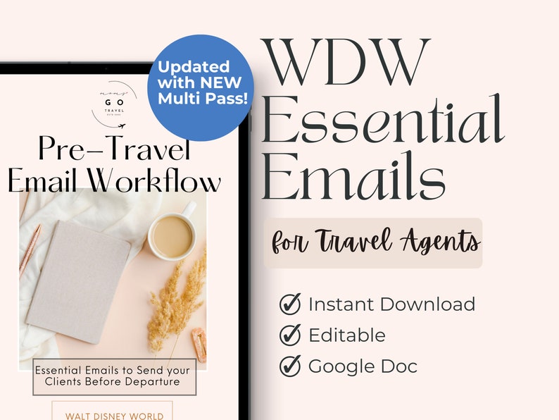 WDW Pre-arrival Emails for Travel Agents - Etsy