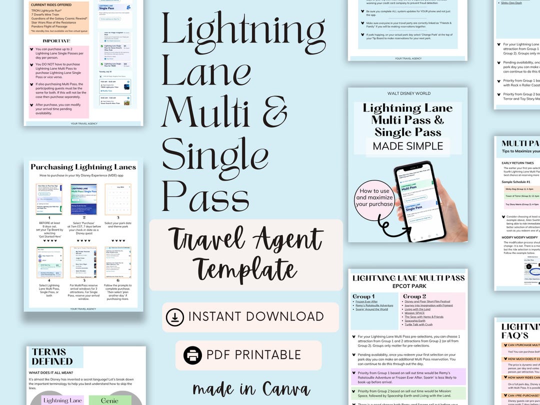 WDW Lightning Lane Multi Pass and Single Pass Made Simple Travel Agent ...