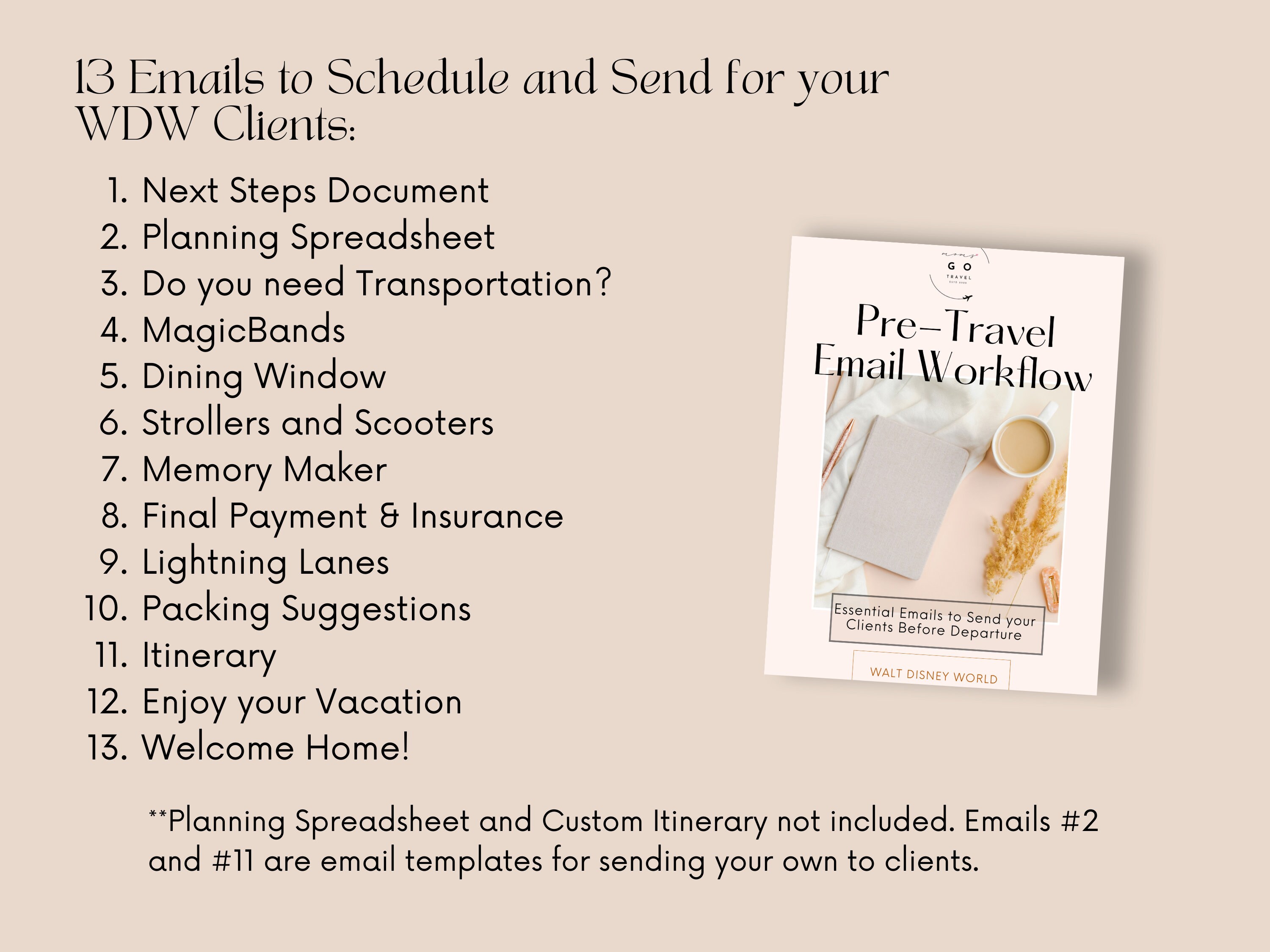 WDW Pre-arrival Emails for Travel Agents - Etsy