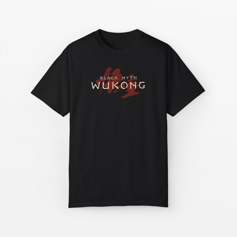 Black Myth Wukong T-shirt | Sun King Warrior Design | Chinese Mythology ...