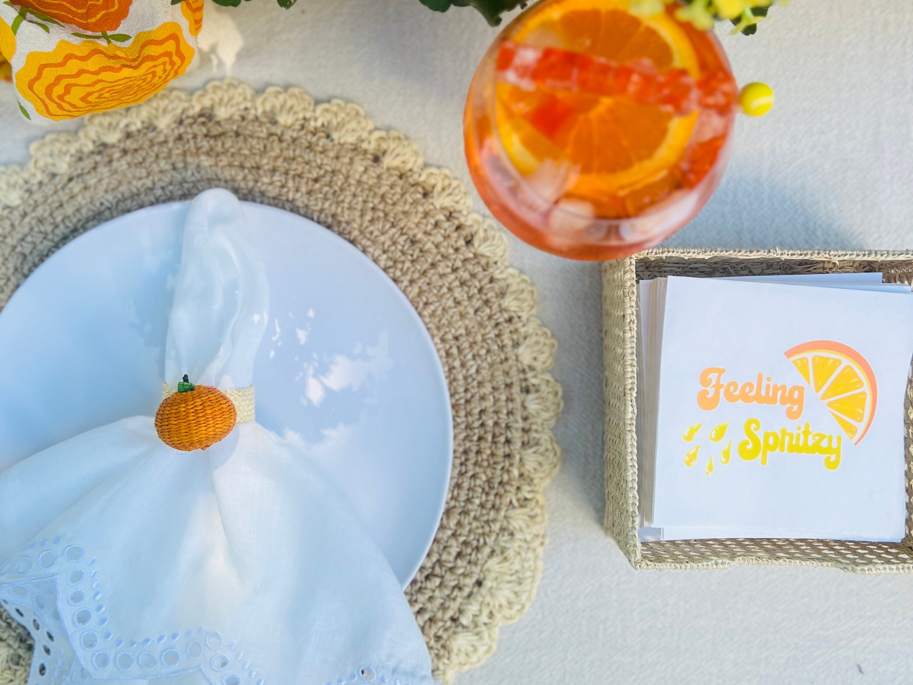 Feeling Spritzy Aperol Paper Cocktail Napkins | Aperol Spritz Party ...