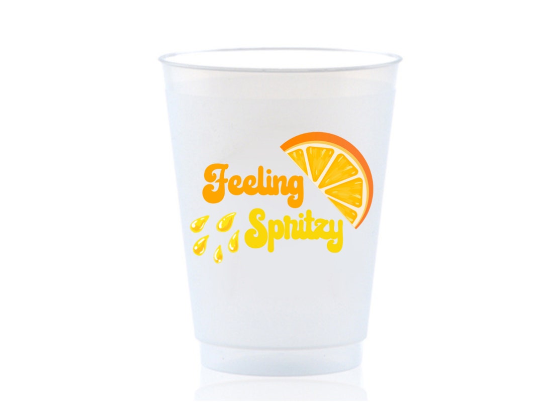 Feeling Spritzy Aperol Spritz 16oz Frosted Drinking Cups | Aperol ...