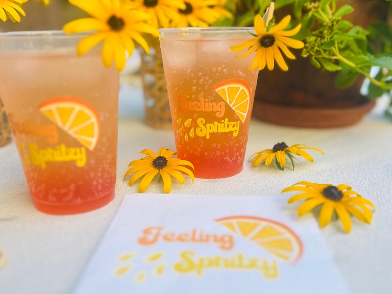 Feeling Spritzy Aperol Paper Cocktail Napkins | Aperol Spritz Party ...