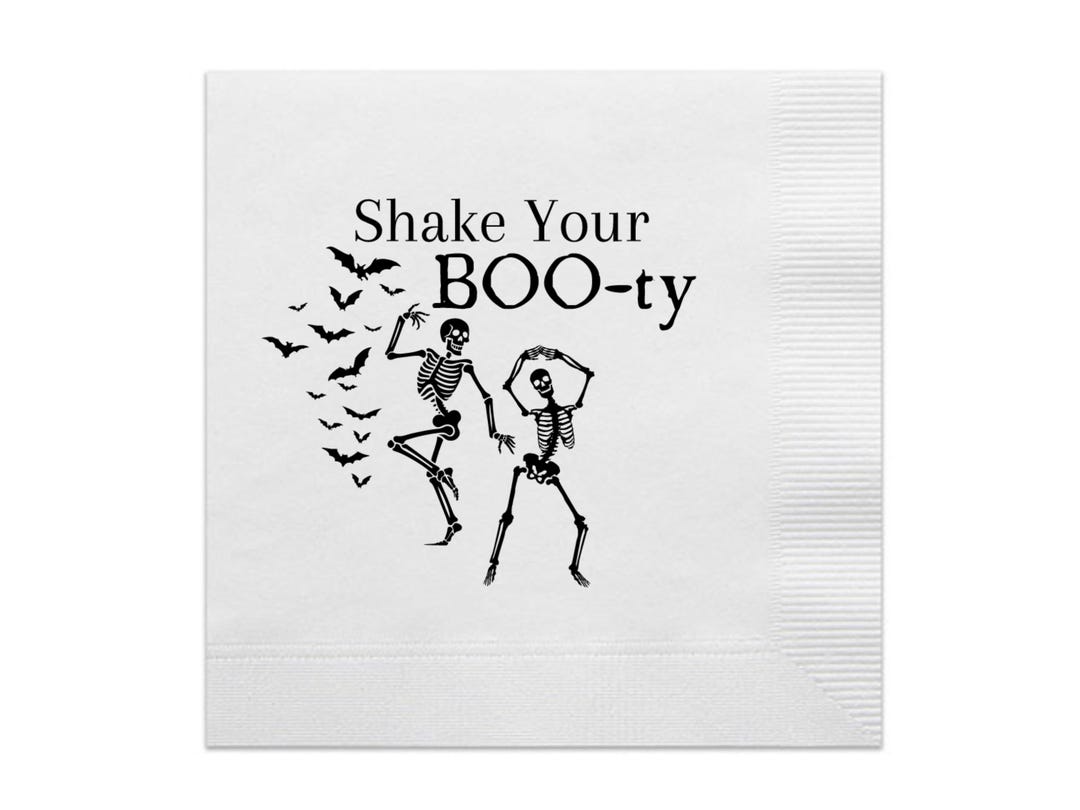 Shake Your Boo-ty Halloween Cocktail Paper Beverage Napkins | Halloween ...