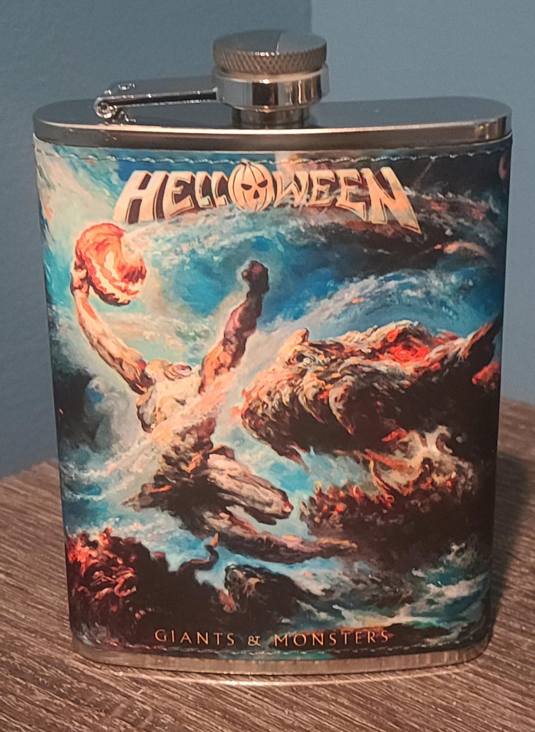 Helloween: Giants and Monsters Custom Made 8 Oz Flask NEW - Etsy