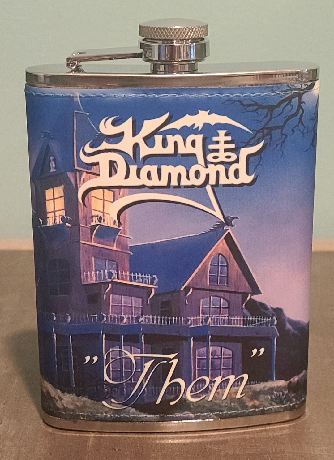King Diamond: Them 8 Oz Flask Custom Made NEW - Etsy