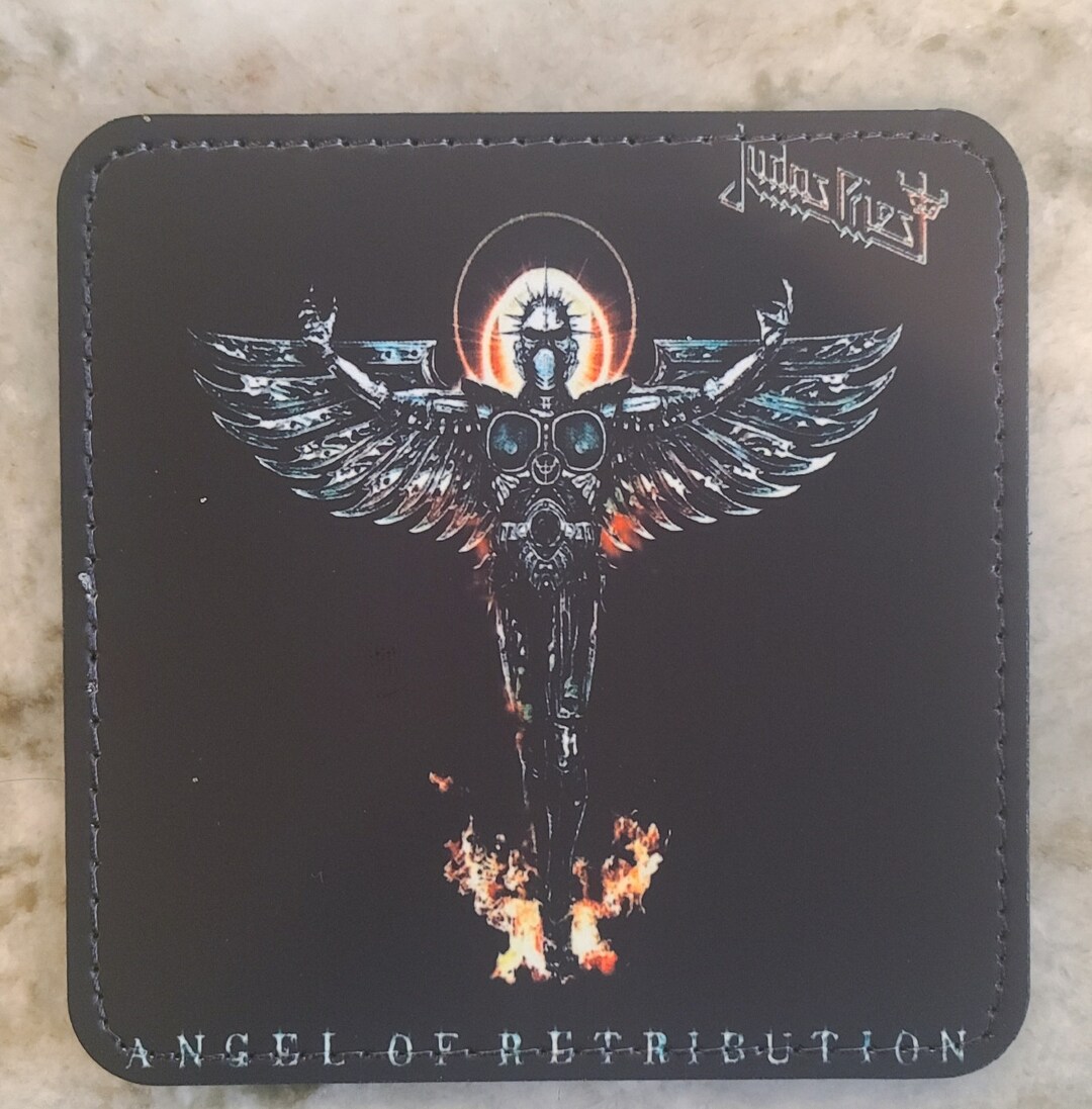 Judas Priest: Angel of Retribution LEATHER Coaster 4 in X 4 in NEW - Etsy