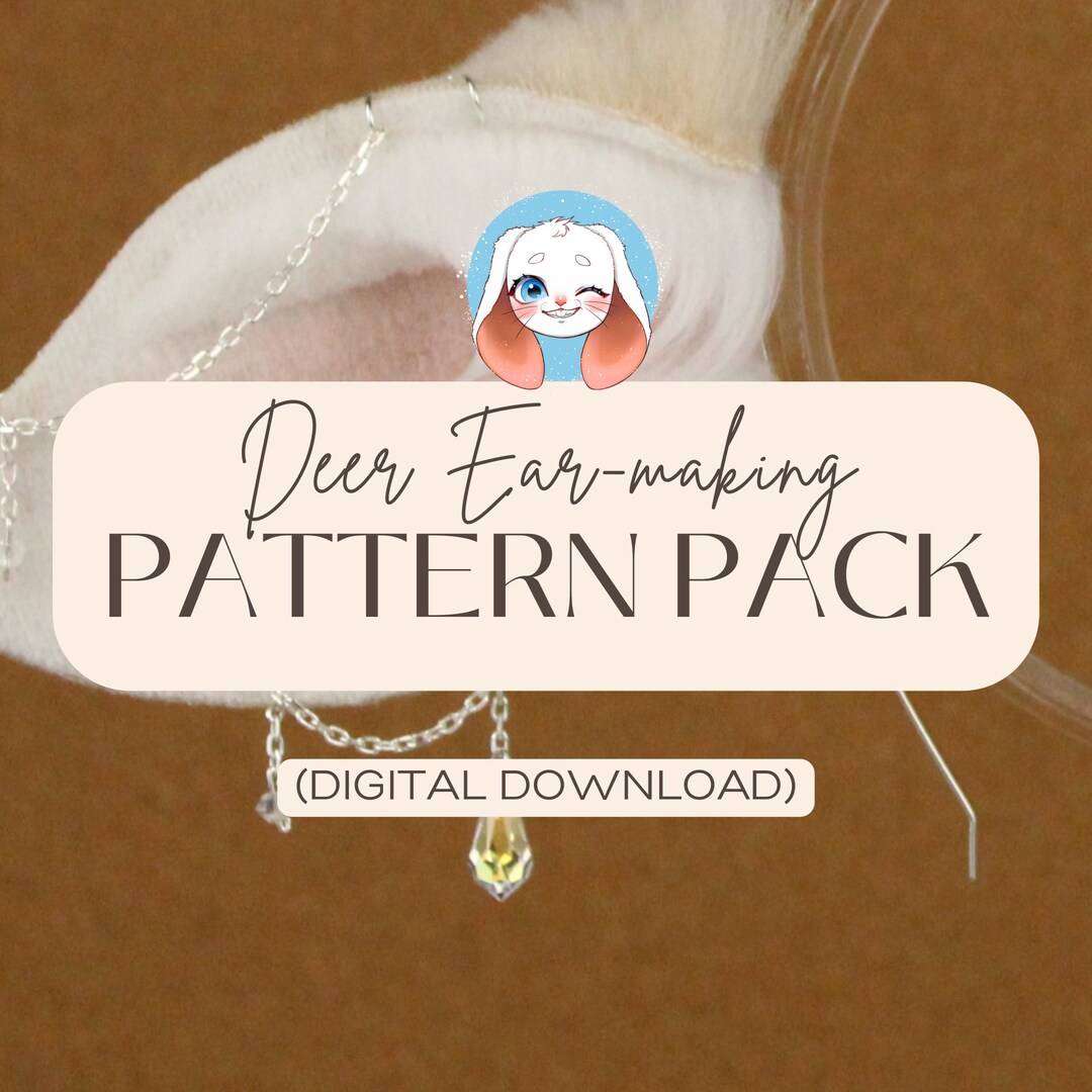 Deer Ear-making Printable Pattern Pack (2-in-1) - Etsy