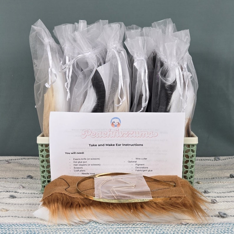DIY Faux Fur Fox Ear-making Kit - Etsy