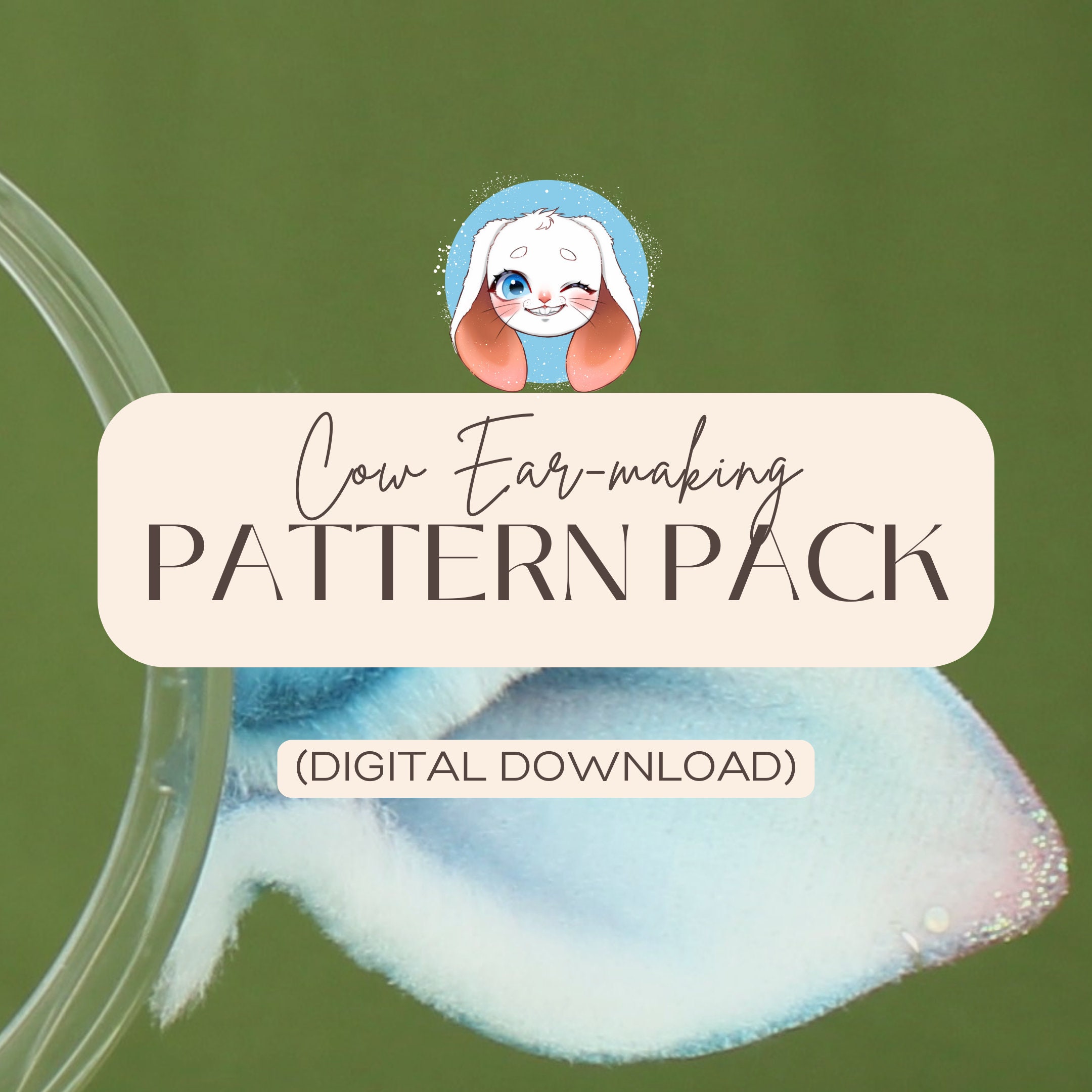 Cow Ear-making Printable Pattern Pack (2-in-1) - Etsy