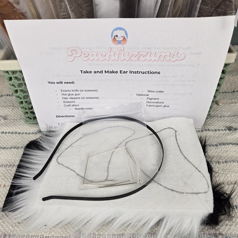 DIY Faux Fur Cat Ear-making Kit - Etsy