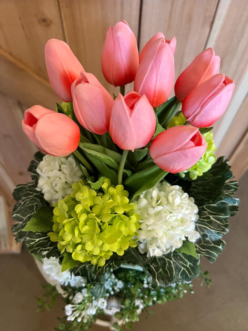 Cabbage & Tulips, Spring Floral Design - Etsy