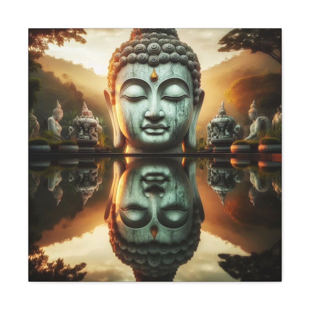 Sacred Mirror: A Captivating Canvas Art Reflecting the Spiritual ...