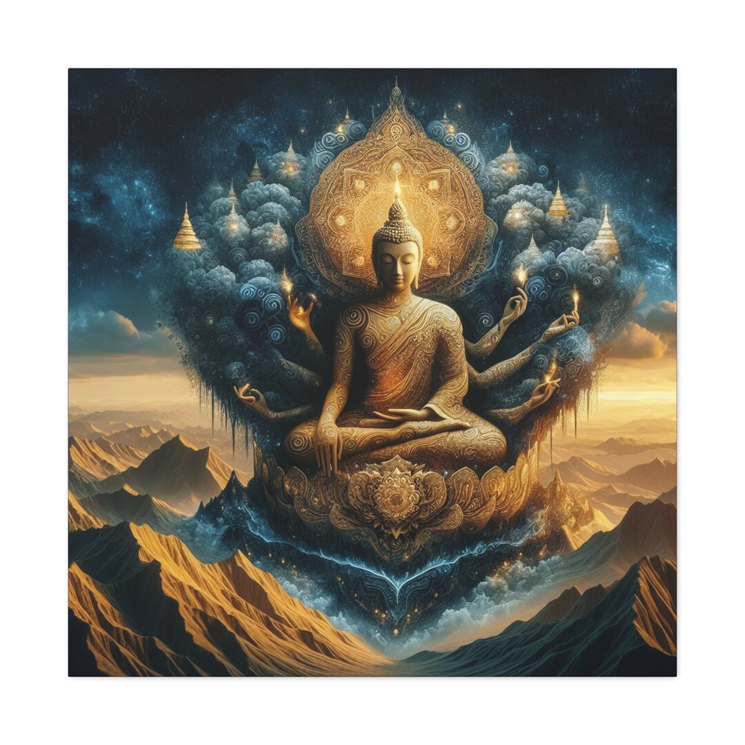 Buddha's Awakening: Canvas Art Capturing Enlightenment's Radiance ...