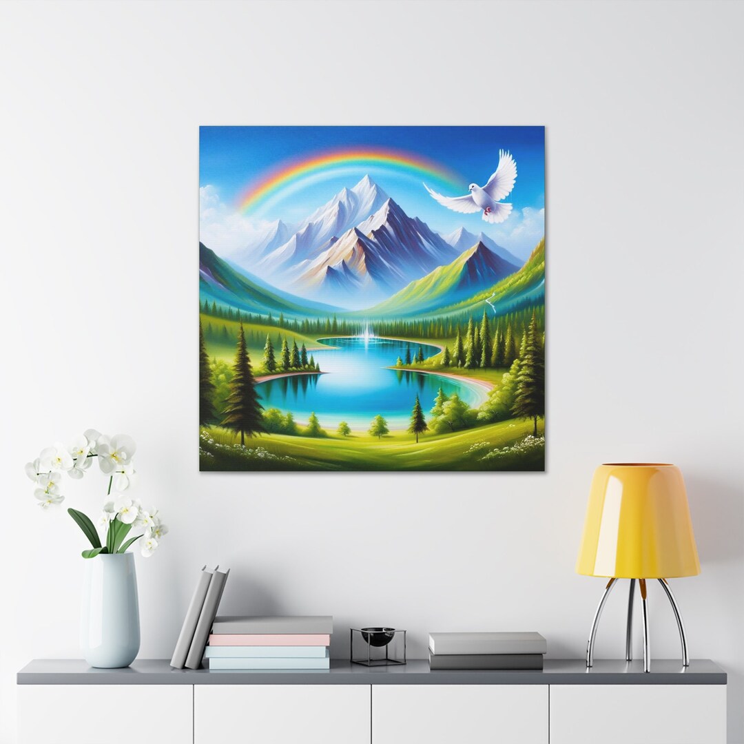 Infinite Tranquility: Canvas Artwork Capturing Eternal Peace Serene ...