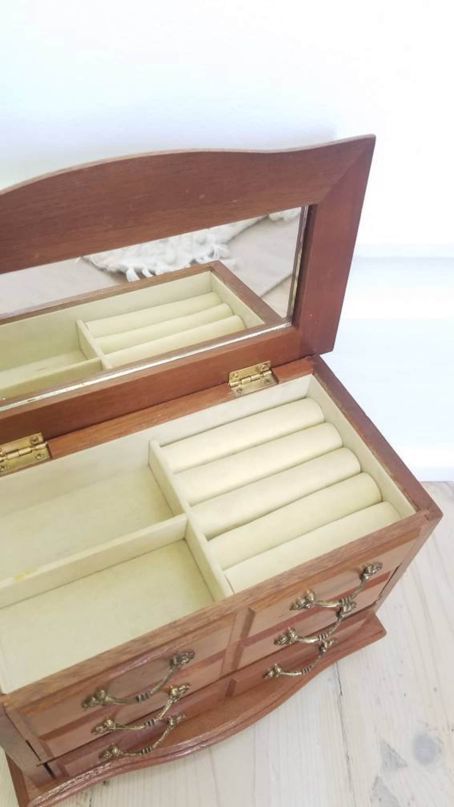 Vintage Gunther Mele 1970's Wooden Jewelry Box. Jewellery | Etsy