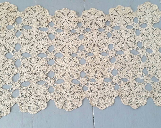 Antique Table Runner. Antique Crochet Table Runner. Antique - Etsy