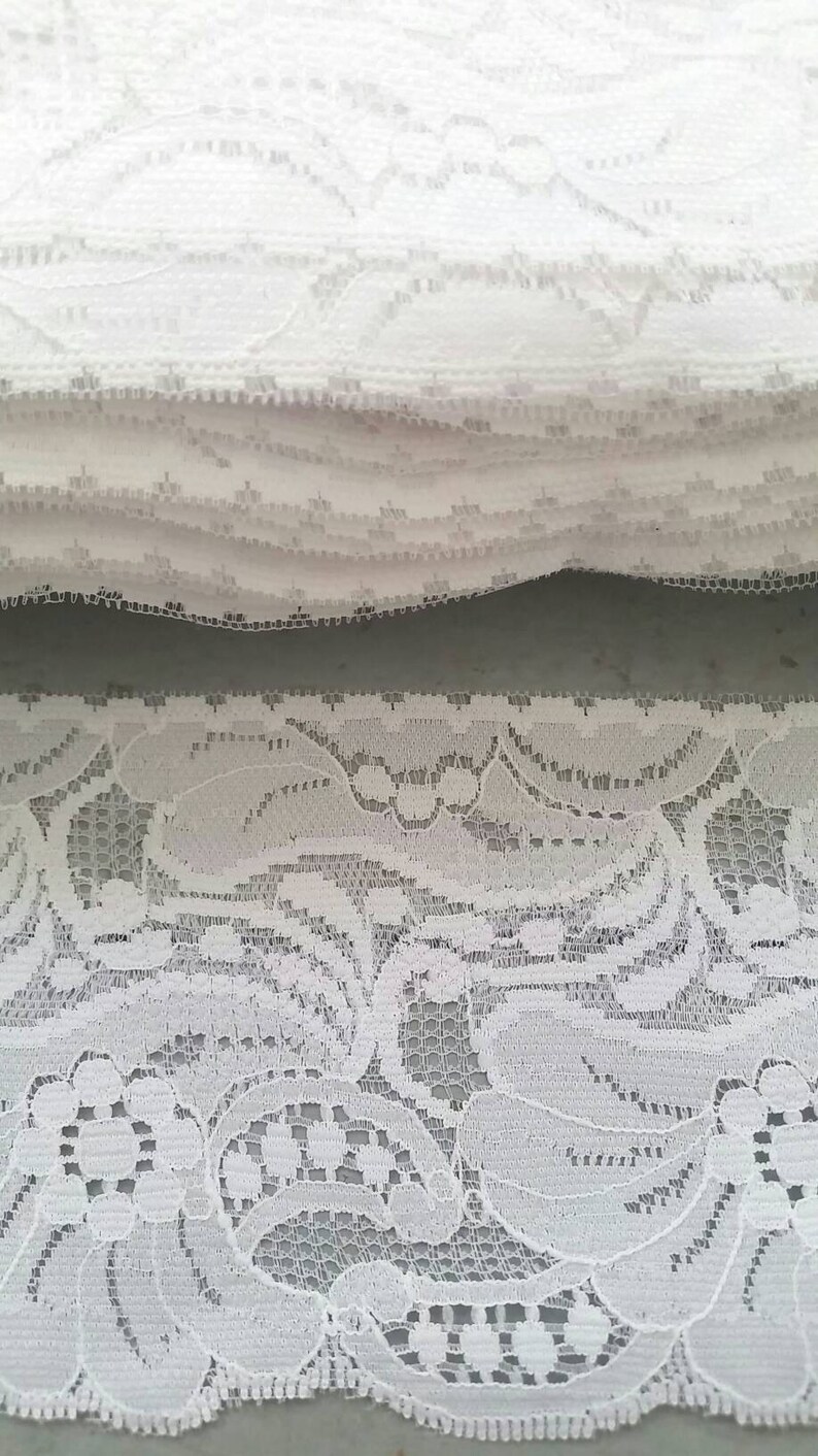 Massive Lot of White Lace Fabric Trim. Vintage White Lace Trim. 85 Feet ...
