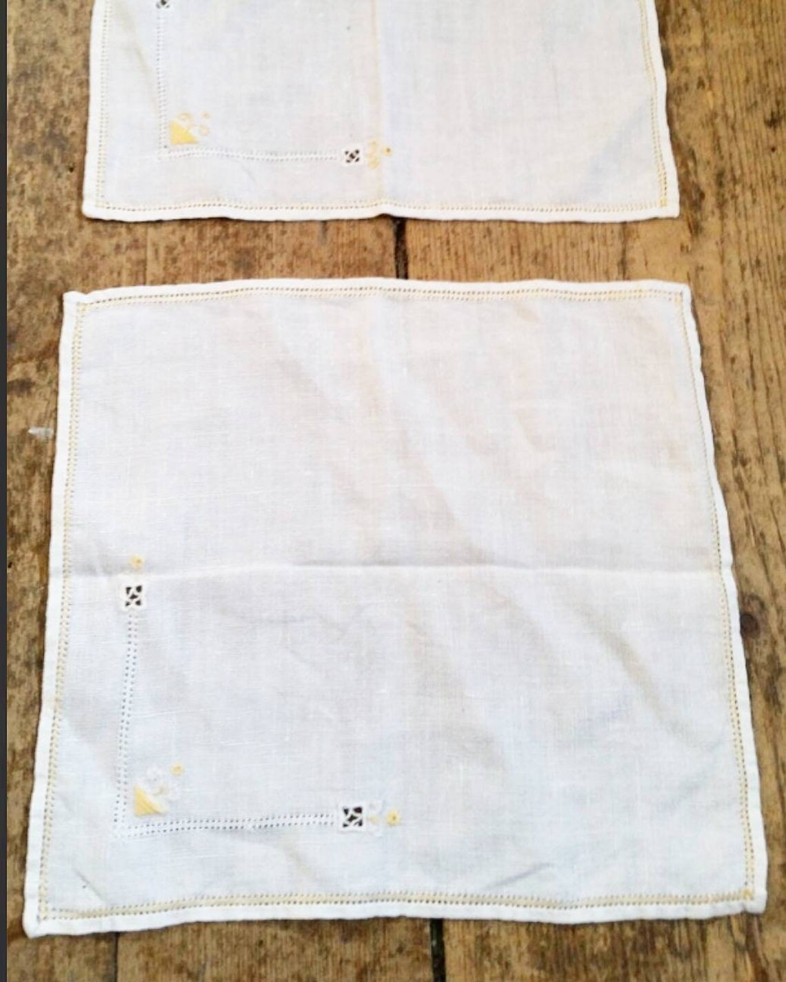 Vintage Linen Farmhouse Tablecloth and napkin set. Natural | Etsy