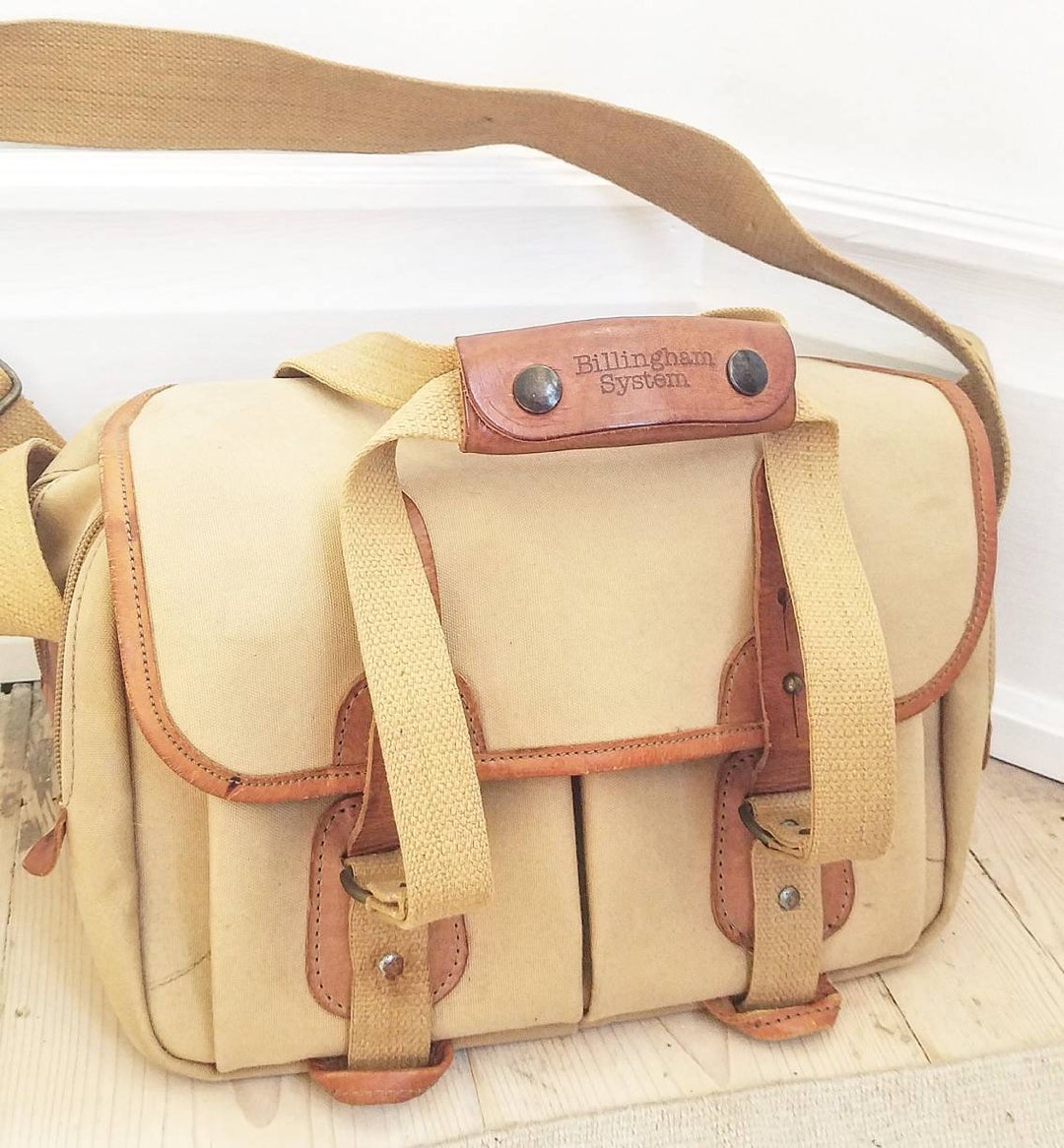 Vintage Tan Canvas Billingham System Luxury Camera Bag. Billingham ...
