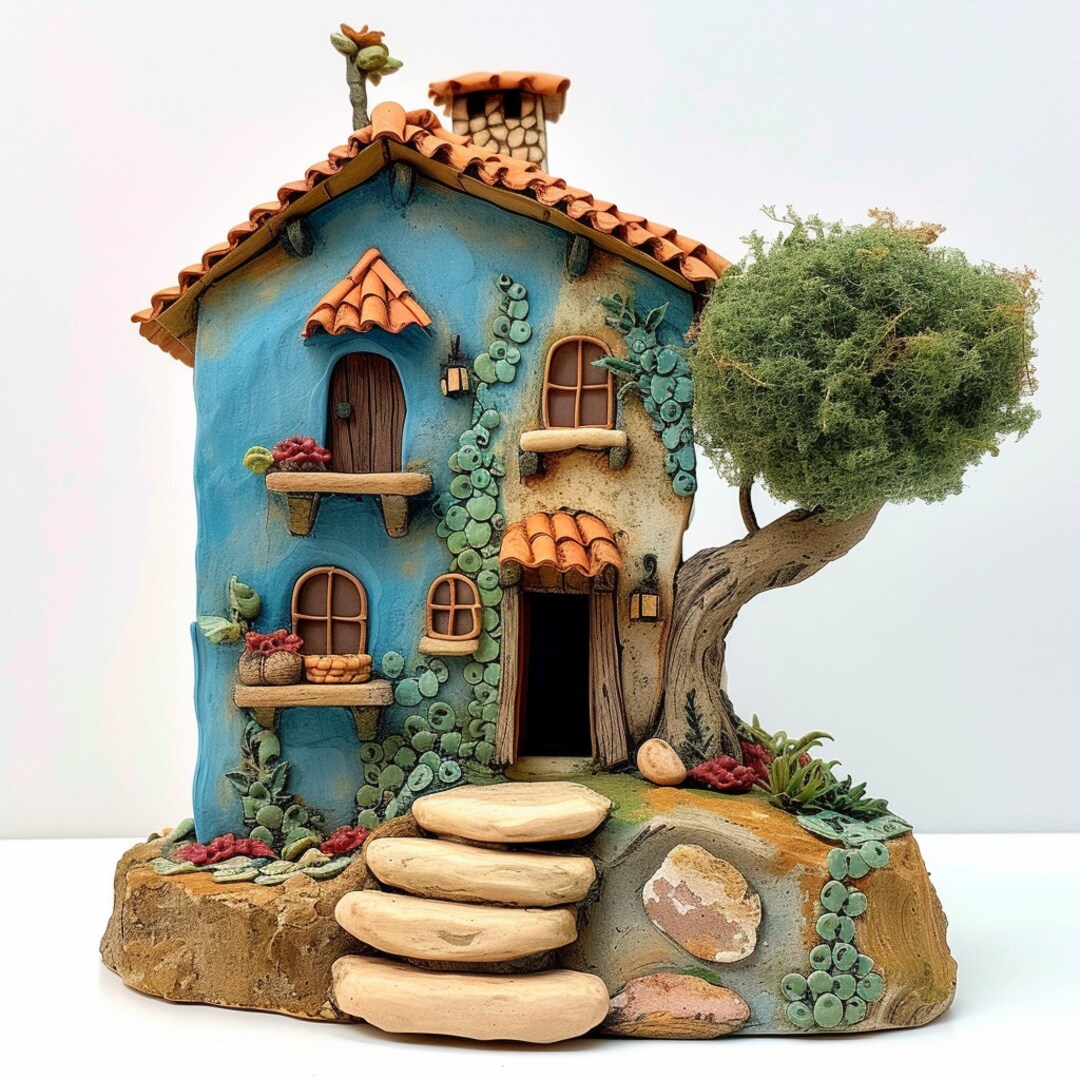 Clay Miniature Beach Houses for Seaside Delights - Etsy