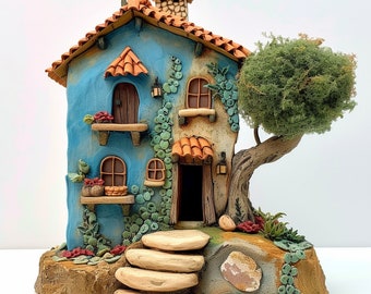 Clay Miniature Beach Cottage Houses for Coastal Getaways - Etsy