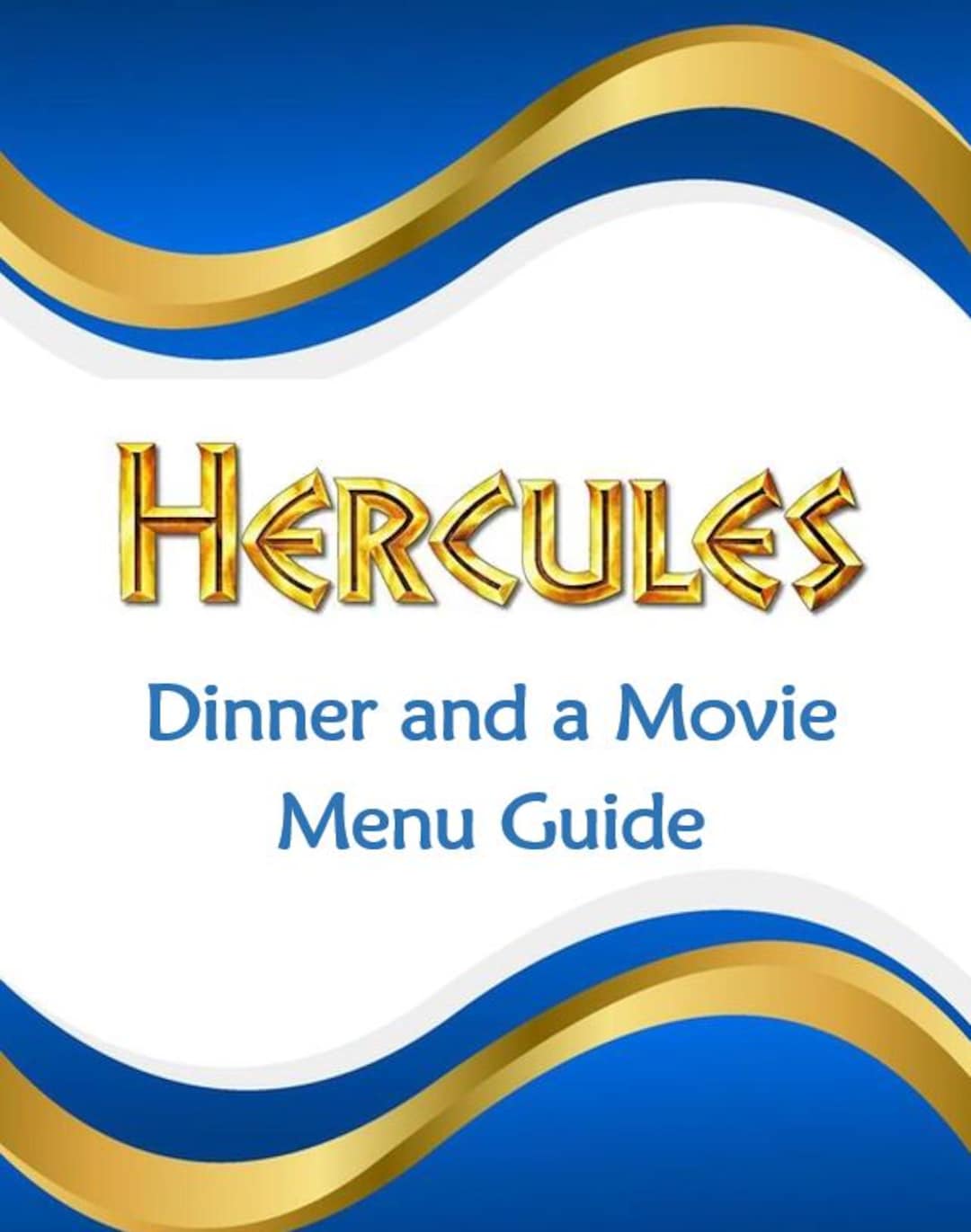 Hercules Dinner and a Movie Menu Guide - Etsy