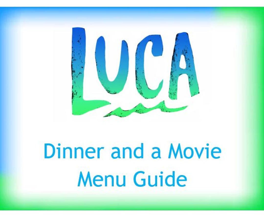 Luca Dinner and a Movie Menu Guide - Etsy