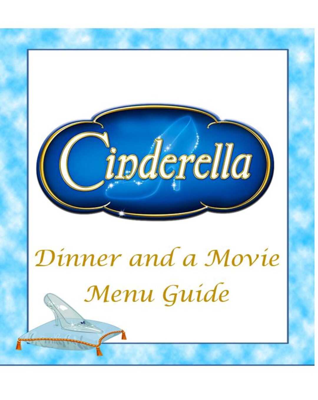 Cinderella Dinner and a Movie Menu Guide - Etsy