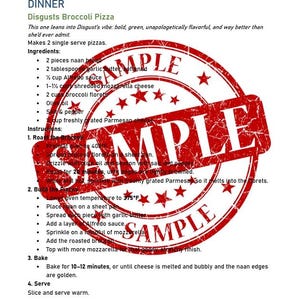 Inside Out Dinner and a Movie Menu Guide - Etsy