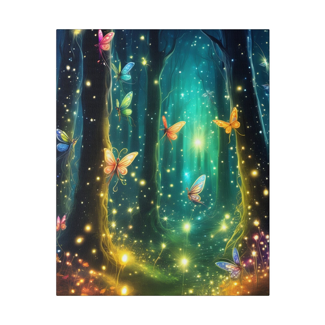 Fairies, Colorful Fairies, Magical, Forest, Fireflies, Fantasy, Dream ...