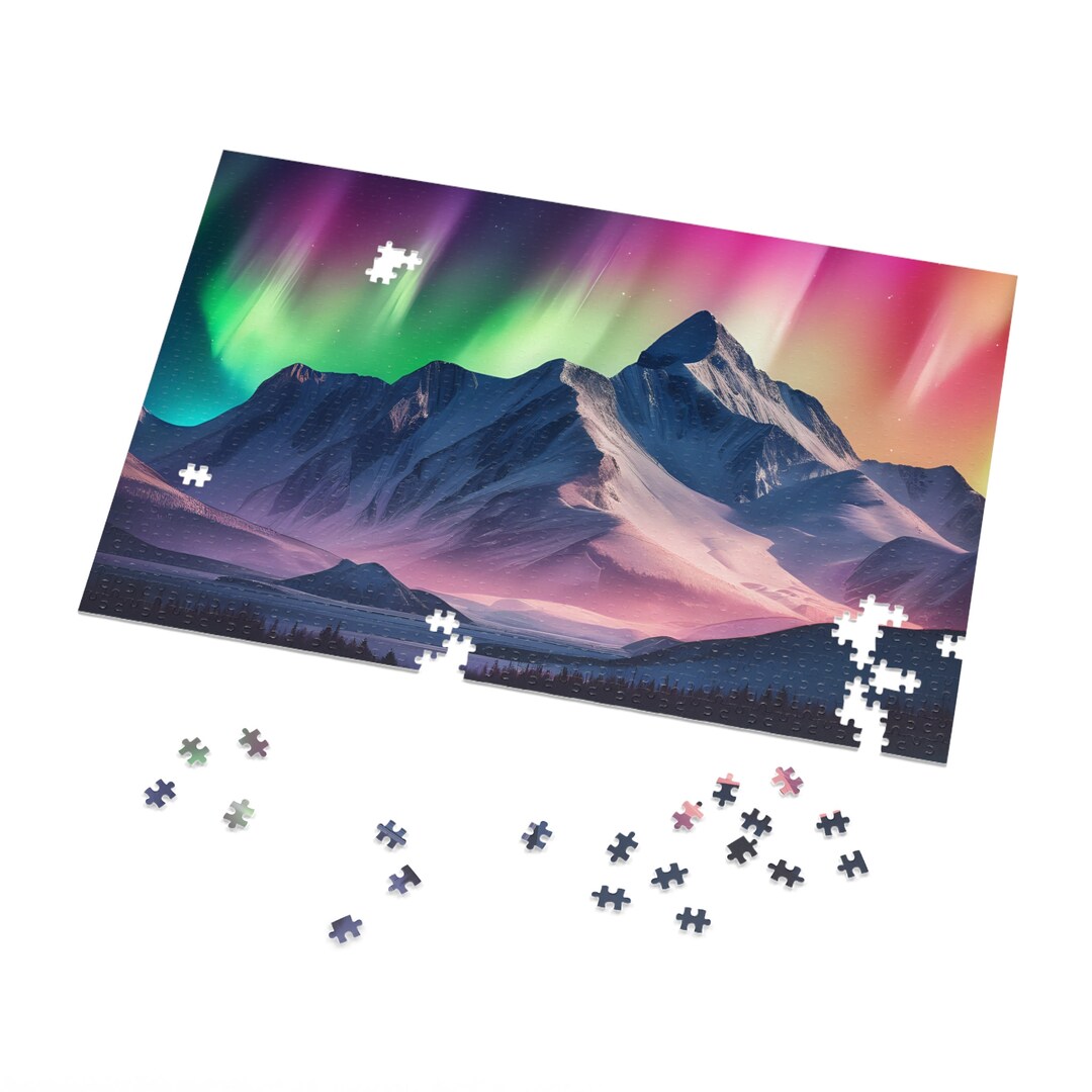 Northern Lights Puzzle, Aurora Borealis Puzzle, Northern Lights Puzzle ...
