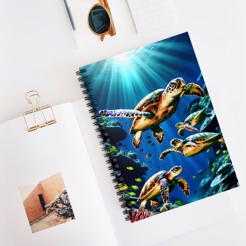Sea Turtle Journal, Notebook, Cute Turtle, Turtle, Turtle, Underwater ...