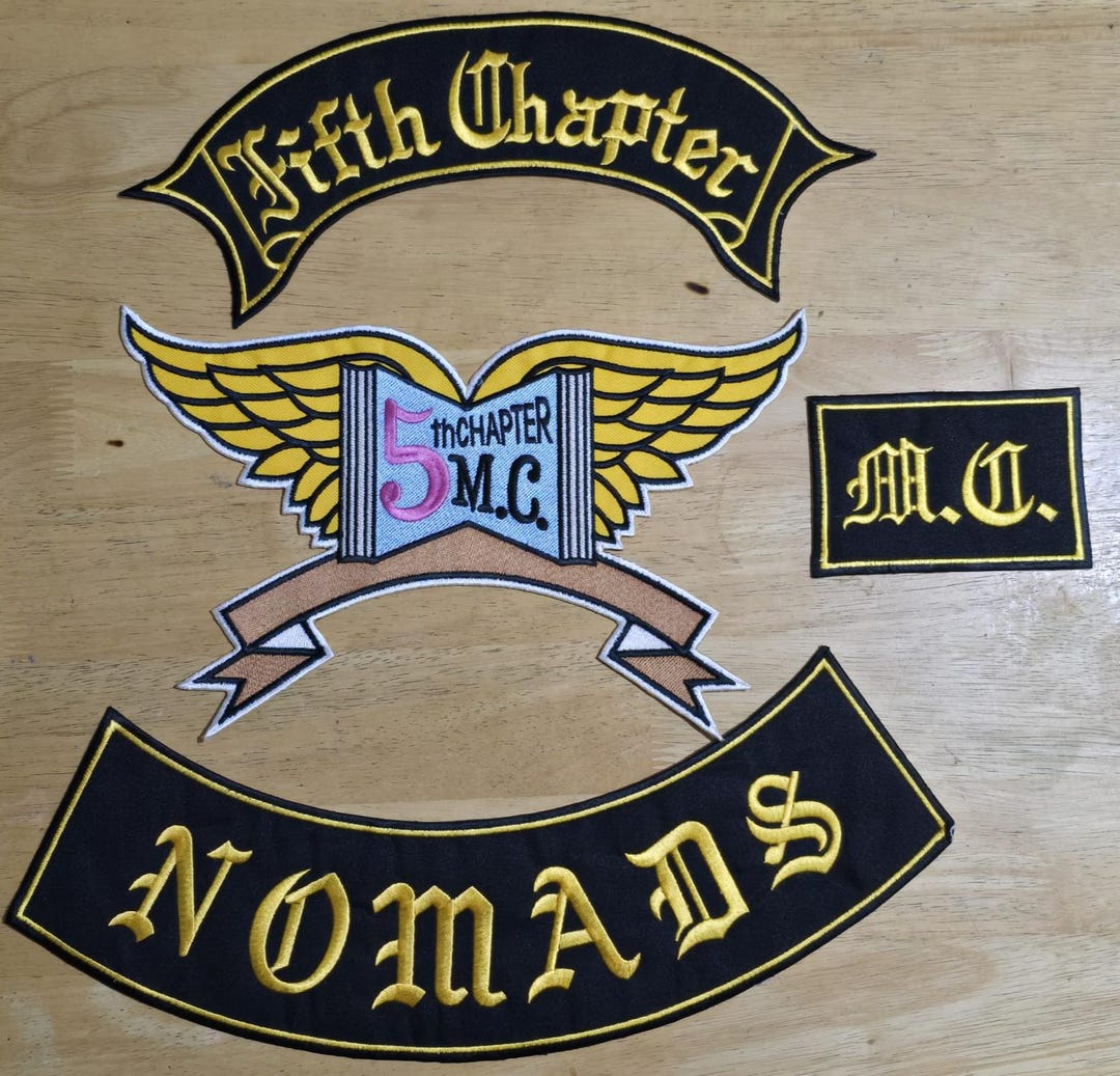 Fifth Chapter Nomads Mc Large Size Iron on for Jacket and Vest 35 Cm - Etsy