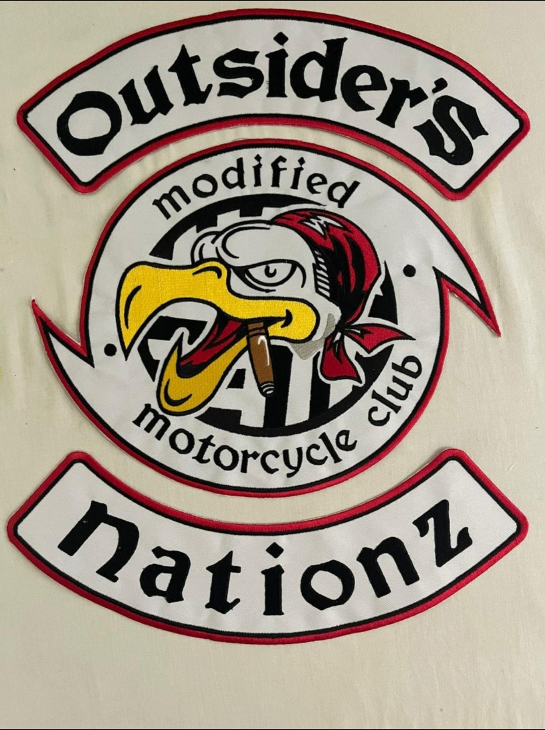 Outsiders Nationz Motorcycle Club Embroidery Patches Set Iron On - Etsy