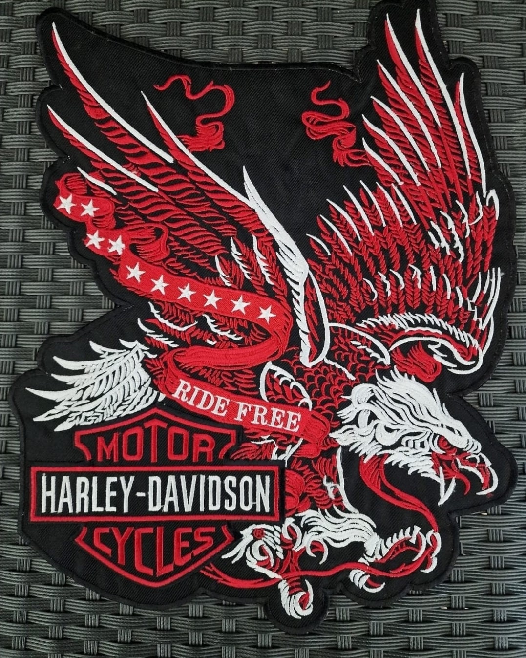 Harley Davidson Eagle Large Patch 12" Harley Motorcycle Jacket ...
