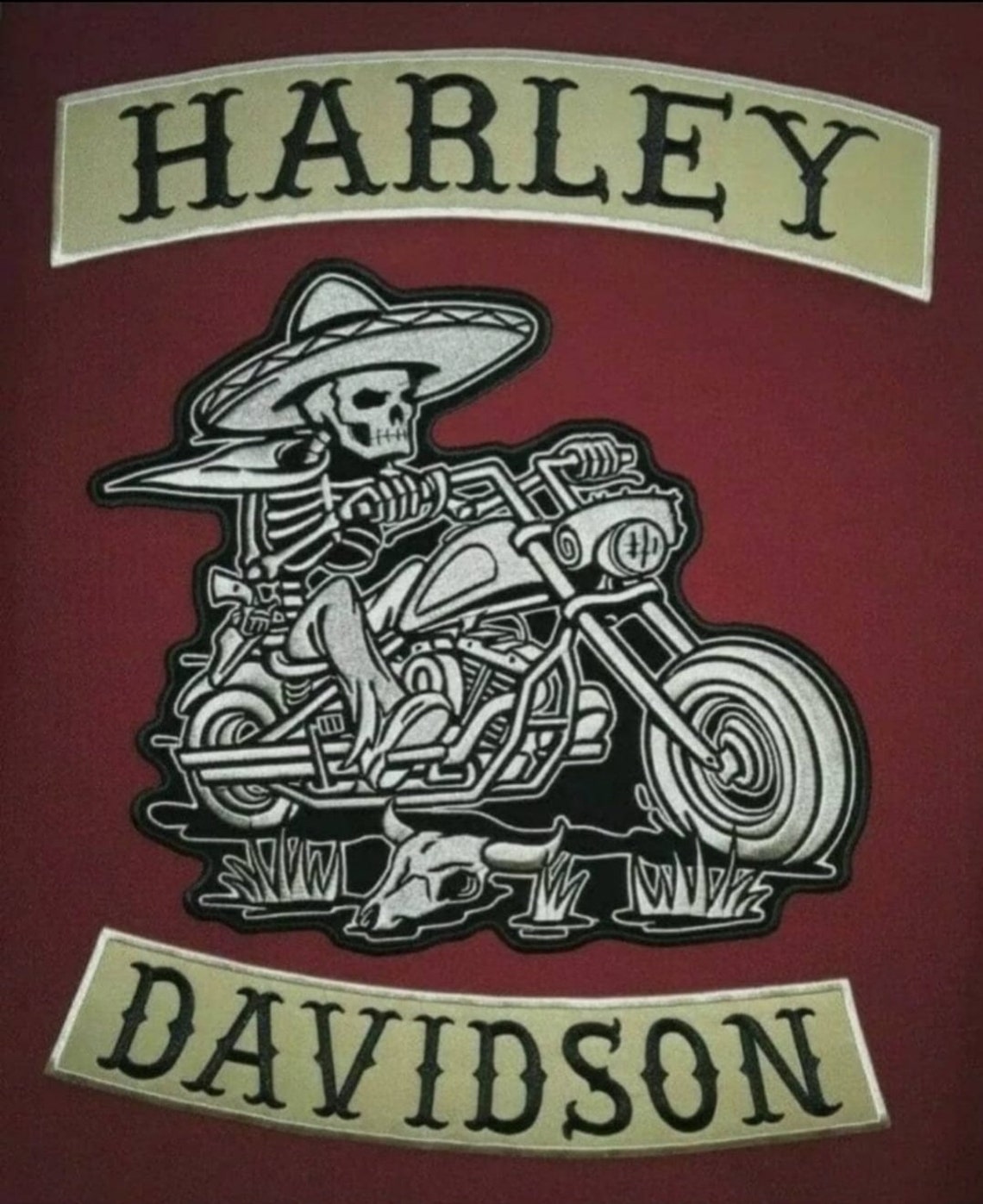 Harley Davidson Willie Rockers Embroidery Patch Biker Motorcycle Patch ...