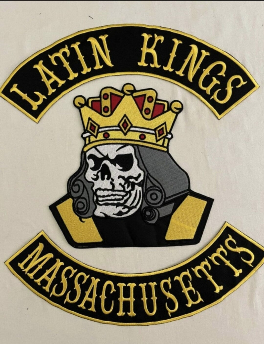 Latin Kings Massachusetts Embroidered Patches Set of 3 Pcs Iron On - Etsy