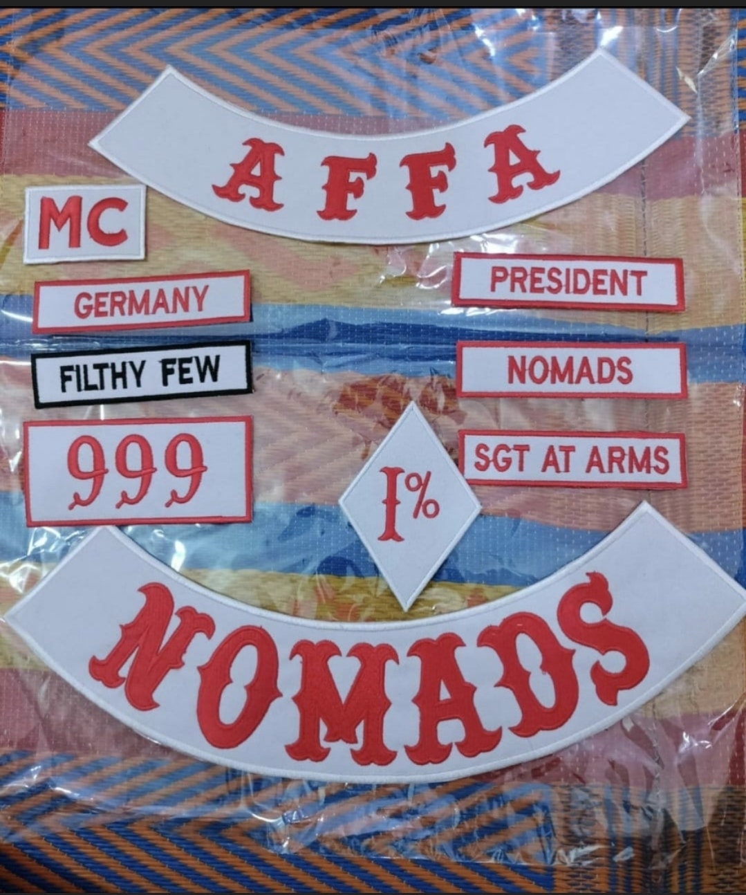 Nomads AFFA 1% MC Patches Embroidered Iron on Embroidered Set - Etsy
