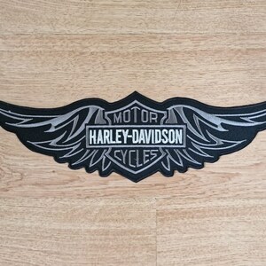 Harley Davidson Embroidered Patch Harley Logo Wing Motorcycle Jacket 15 ...