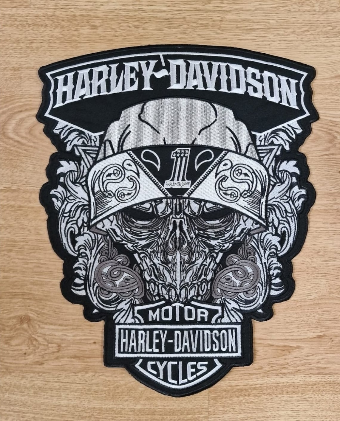 Harley Davidson Willie Rockers Large Embroidery Patch Biker Motorcycle ...