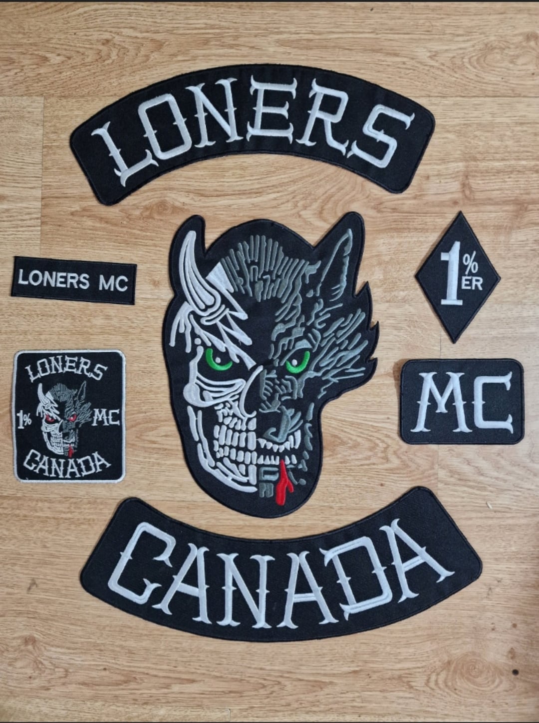 Loners MC Canda Vintage Embroidery Patches Iron On - Etsy