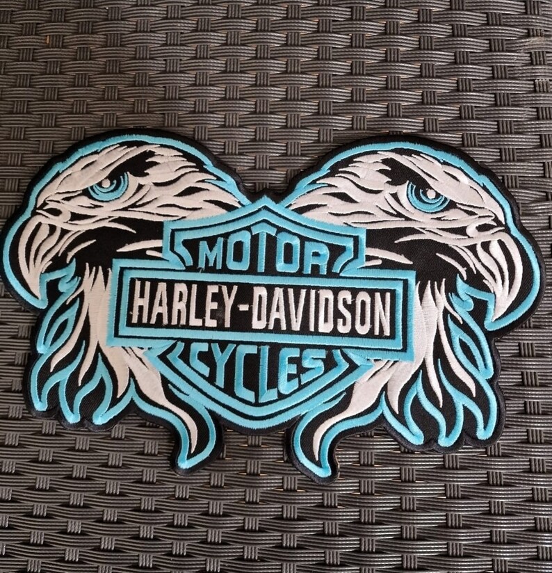 Harley Davidson Patch 3 Piece Eagle Patches for Jacket Motorcyclist ...