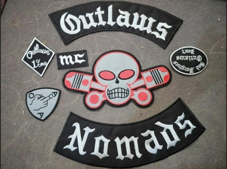 Outlaw Chicago/nomad Forgives Biker Patch Embroidered Iron on Rider ...