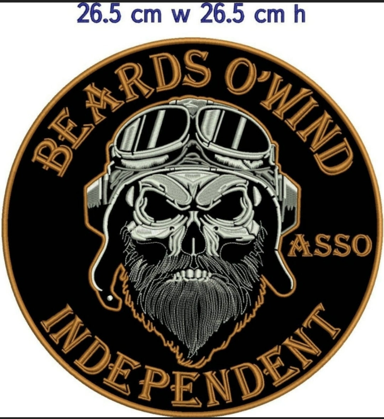 Patches Motorcycle Mc Independent Bikers Patches BEARDS O'WIND ...