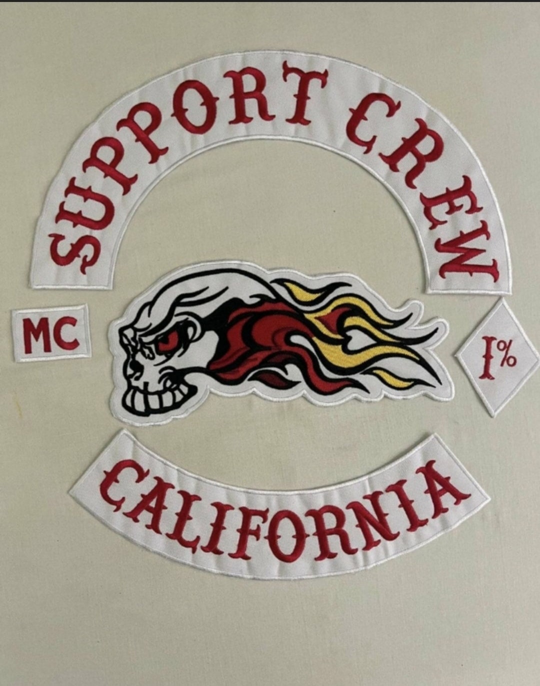 Support Crew California Mc 35cm Iron on Embroidered Set - Etsy