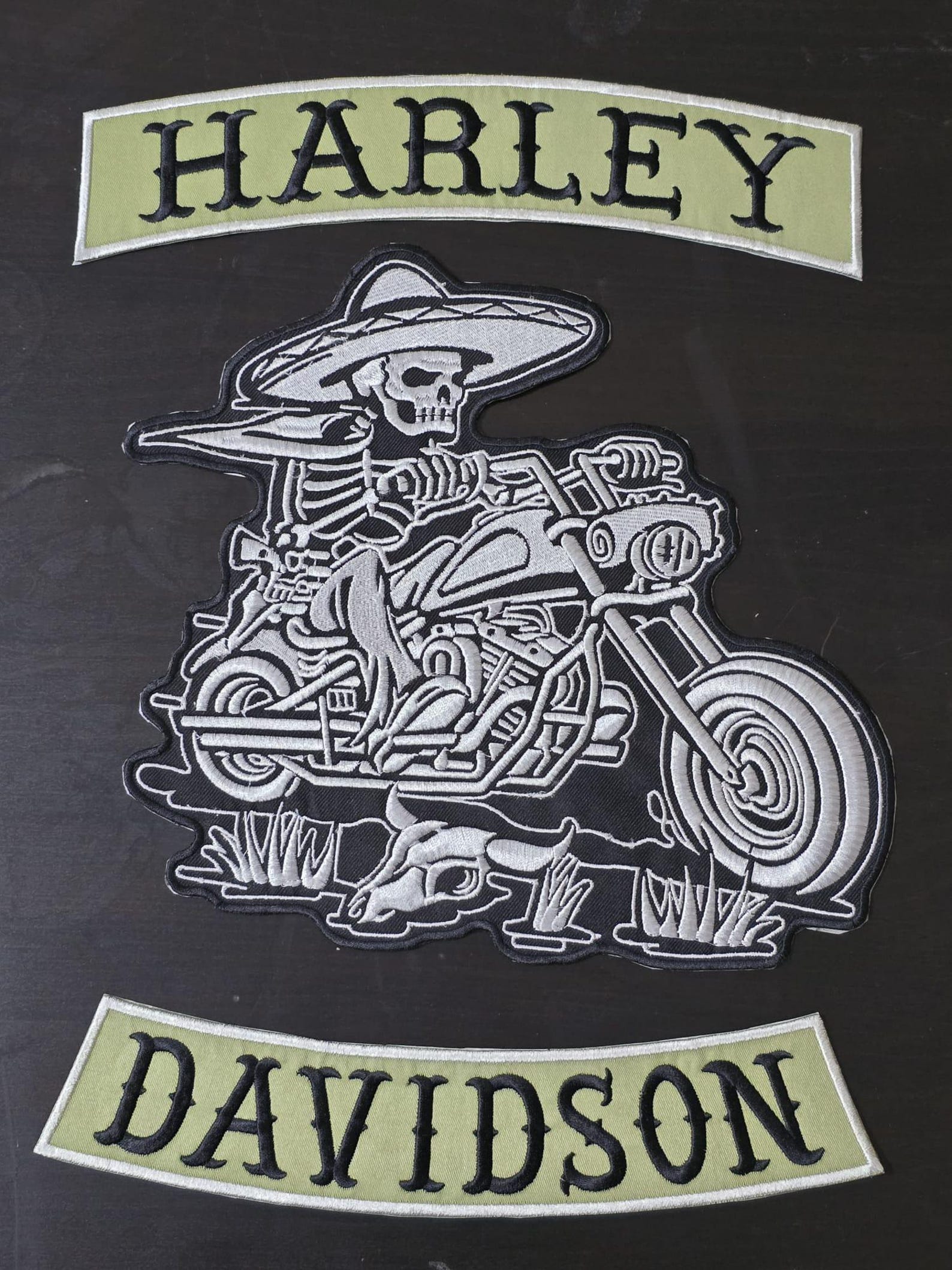 Harley Davidson Willie Rockers Embroidery Patch Biker Motorcycle Patch ...