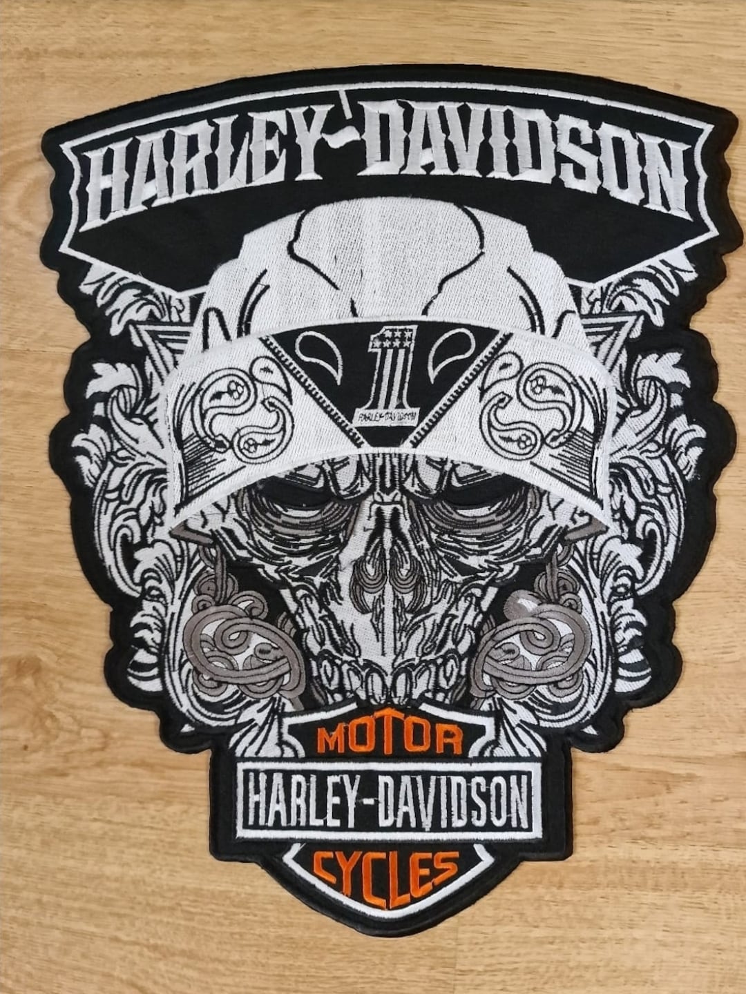 Harley Davidson Willie Rockers Large Embroidery Patch Biker Motorcycle ...